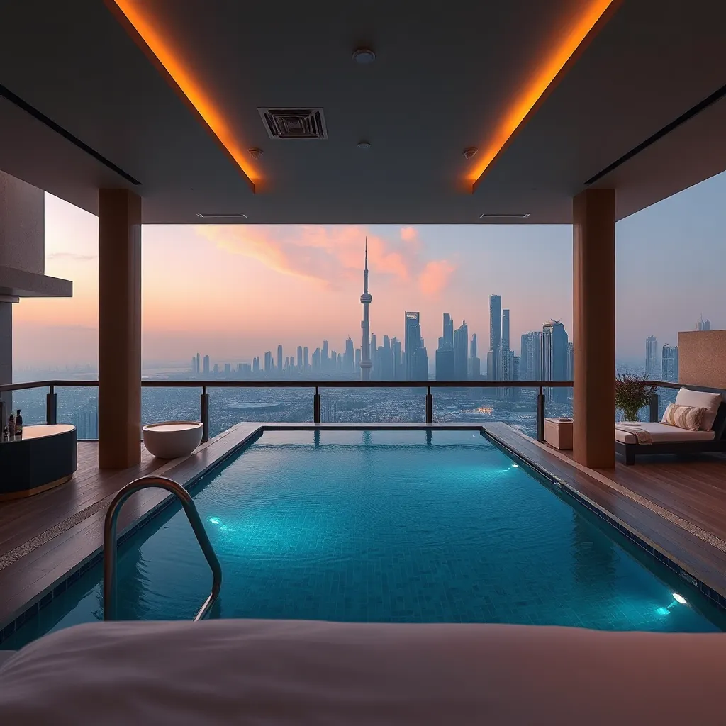 Luxurious Hotel Rooms with Private Pools in Dubai